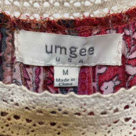Umgee | Tops | Umgee Usa Printed Shift Drs Wtassels | Poshmark